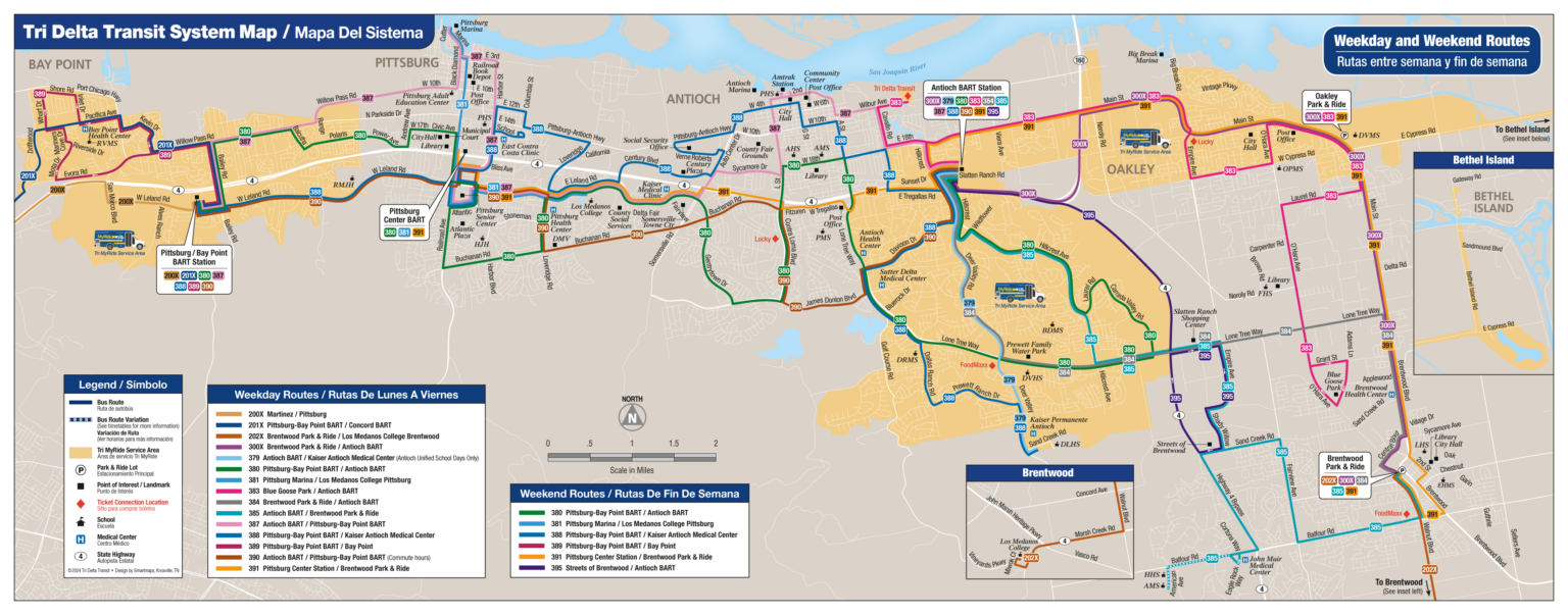System Map -Tri Delta Transit