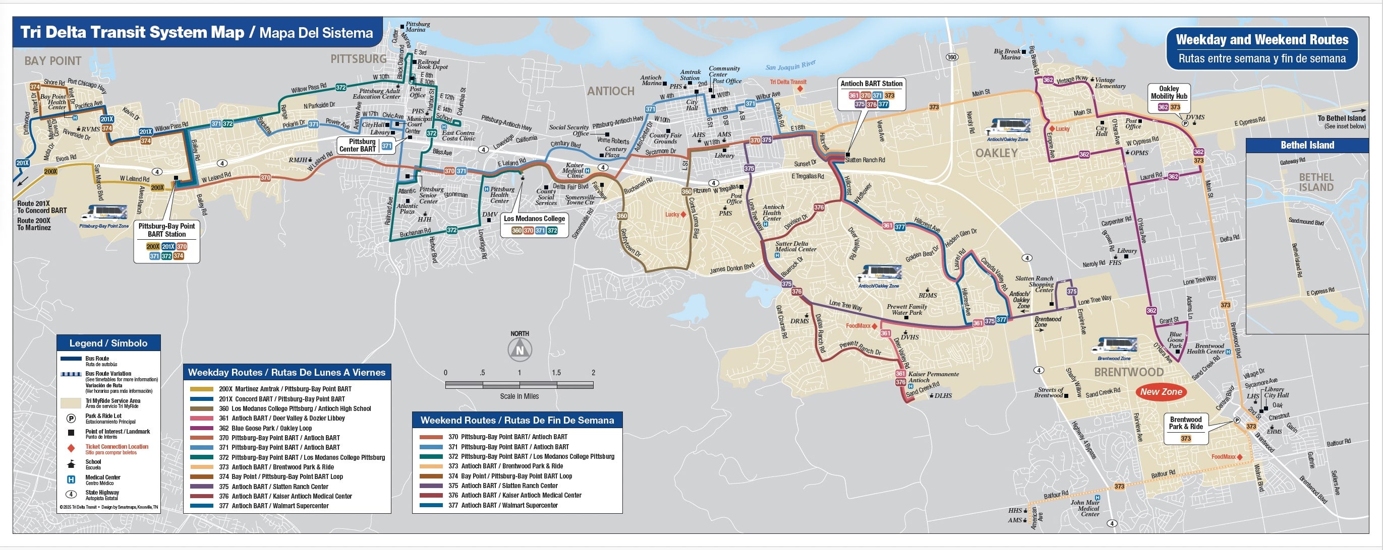 System Map -Tri Delta Transit